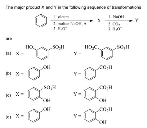 Solved The major product x ﻿and Y ﻿in the following sequence | Chegg.com