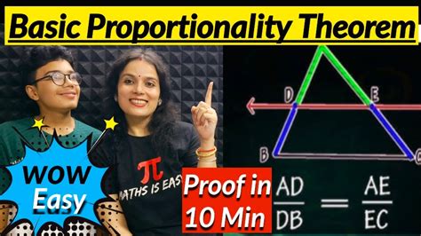 BPT Theorem Class 10 Thales Theorem Easy Proof Of BPT Basic
