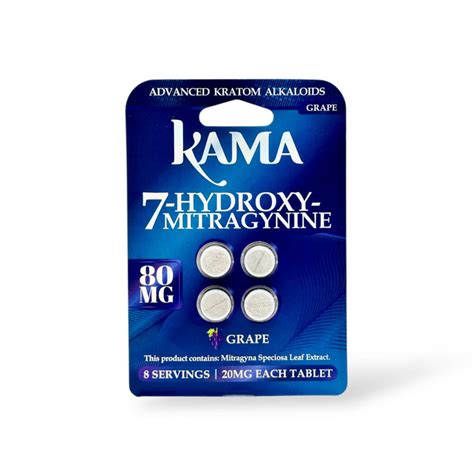 Kama Pseudo Chewable 7oh Kratom Extract Tablets Cherry 100mg 4ct 25mgtab Kures Apothecary