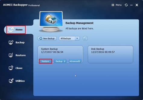 Hp System Recovery With Powerful Backup Tool In Windows
