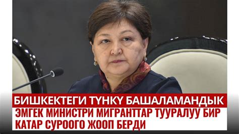 Бишкектеги түнкү башаламандык. Эмгек министри мигранттар тууралуу бир ...