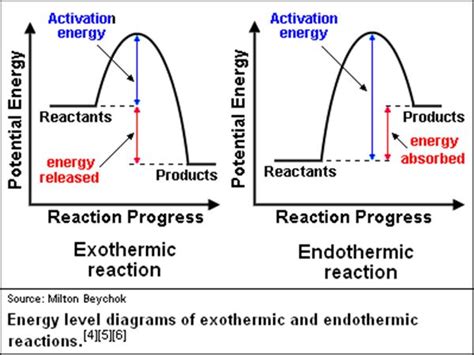 Endothermic And Exothermic Energy Diagrams
