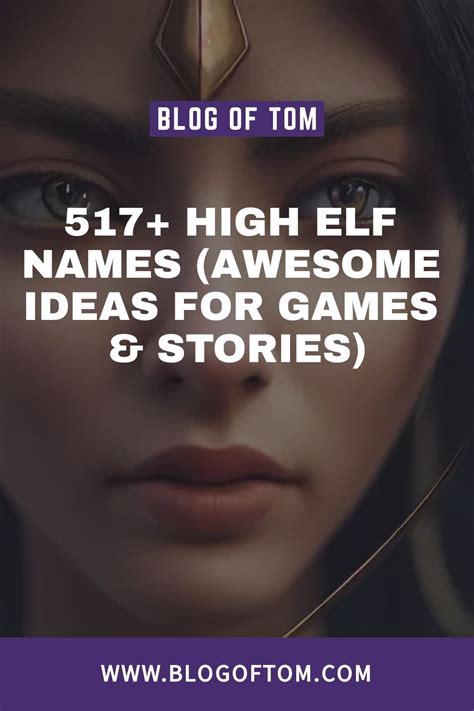 517 High Elf Names Awesome Ideas For Games Stories Artofit