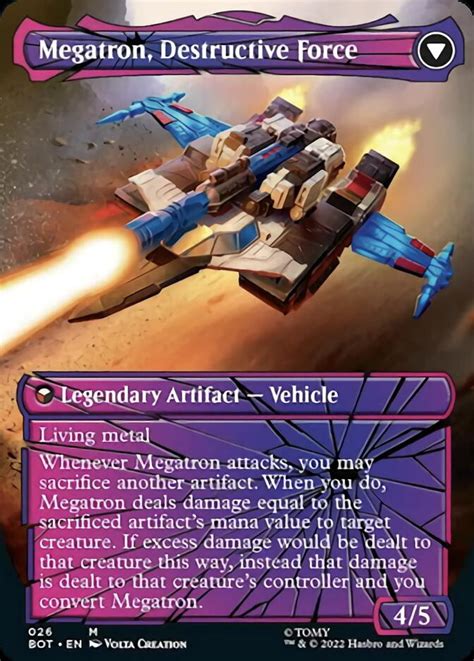 Megatron Tyrant Shattered Glass Universes Beyond X Transformersfoil