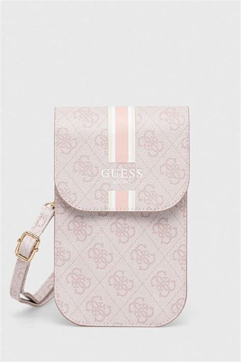 Калъф за телефон Guess в розово Answear Bg
