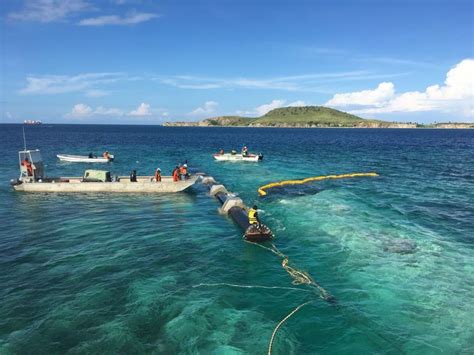 Port Moresby Ocean Outfall Pipeline Sinking Diffuser String Pacific