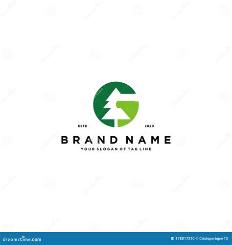 Letter G And Tree Logo Design Vector Stock Vector Illustration Of Business Logotype 178017210