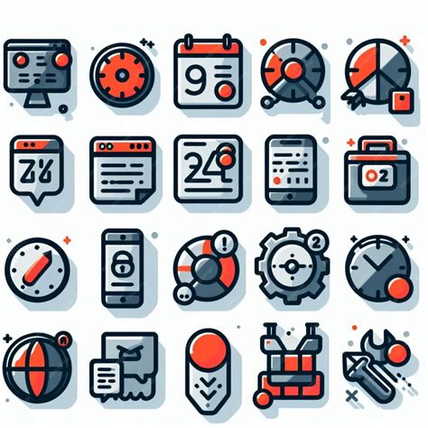 Premium Photo A Most Used Webdesign Icons Three Sizes Ui Set Vector Illustration