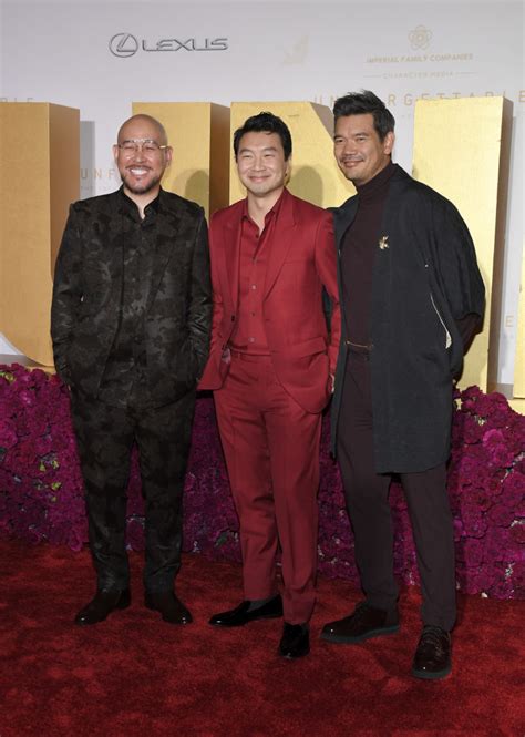 Ben Baller Simu Liu And Destin Daniel Cretton Unforgettable Gala Character Images