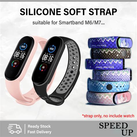 Jual Xiaomi Mi Band Silicone Sports Strap M M Smartwatch Replacement Band Strap Shopee