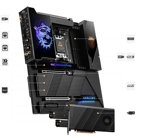 MEG X E GODLIKE Gaming MotherboardsBest Motherboard For AI PCMSI