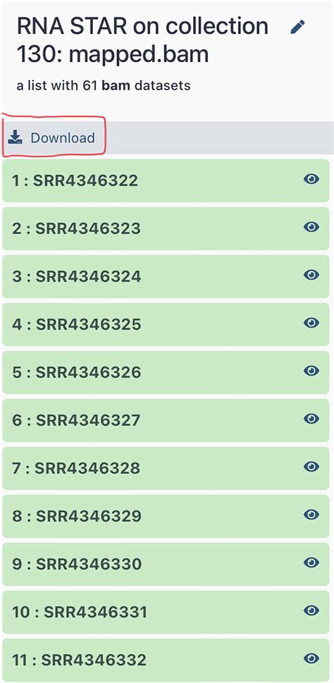 where to find a dataset collection link to download through wget curl