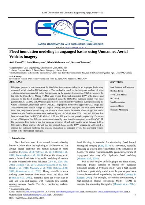 Pdf Flood Inundation Modeling In Ungauged Basins Using Dokumentips