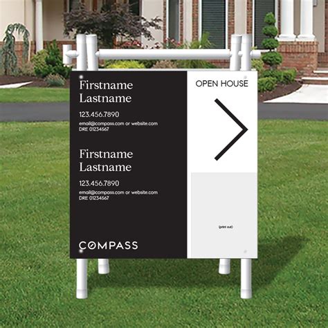 Open House Signs For Compass Dee Sign®