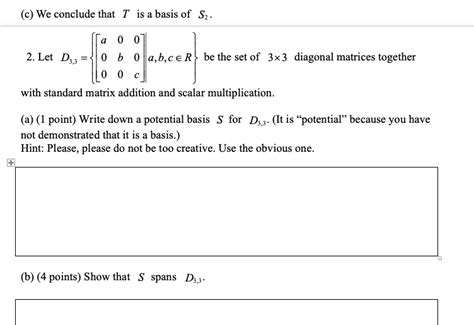 solved 1 let s be the set of 2×2 symmetric matrices