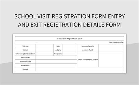 Free Entry And Exit Registration Details Templates For Google Sheets And Microsoft Excel
