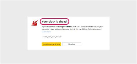 رفع ارورYour Clock is Behind در کروم رایانه کمک