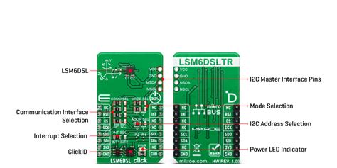 Lsm Dsl Click Board With Lsm Dsl High Performance Axis Digital Accelerometer And Axis