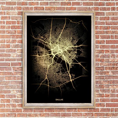 댈러스지도 포스터 캔버스 아트 포스터 인쇄 벽화 홈 장식 프레임 없음 Aliexpress