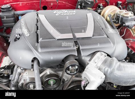 Torrance Usa May 5 2017 Pontiac Firebird Engine 1967 On Display