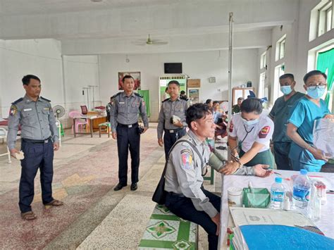 လှိုင်းဘွဲမြို့နယ်တွင် ၅၉ နှစ်မြောက် မြန်မာနိုင်ငံ ရဲတပ်ဖွဲ့နေ့ကို က