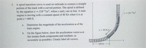 Solved Y 107 3 A Spiral Transition Curve Is Used On