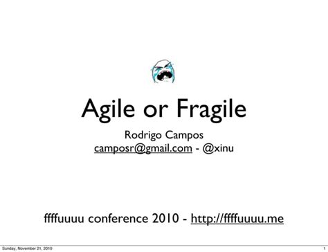 Agile Or Fragile PPT