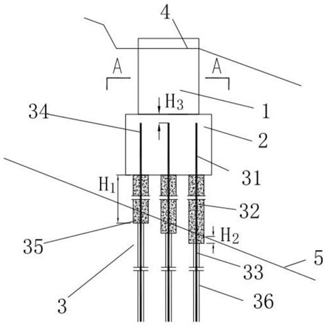 架空输电线路变截面式岩石锚杆基础的制作方法
