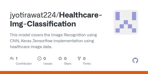 Github Jyotirawat Healthcare Img Classification This Model Covers