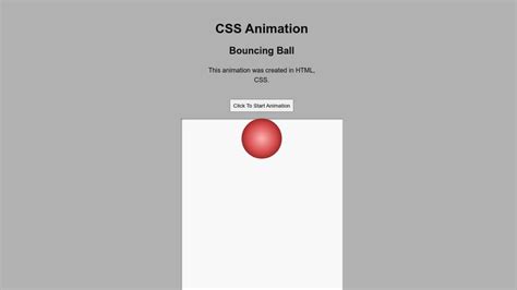 Css Animation Bouncing Ball