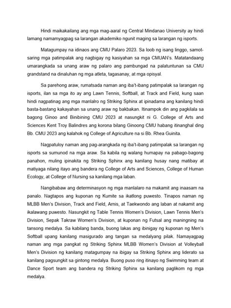 Palaro 2023 Pdf