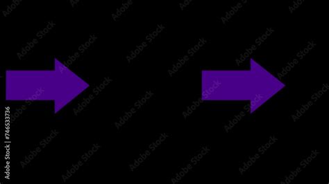 Seamless Loop Arrow Animation Blinking Directional Arrow Animation