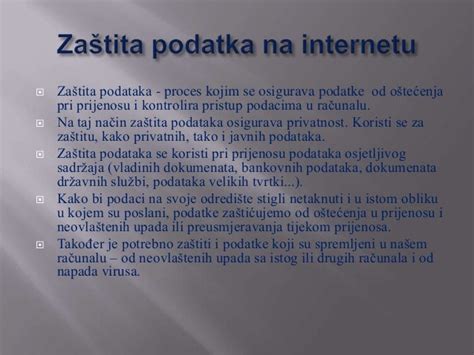 157 Zaštita Osobnih Podataka Na Internetu