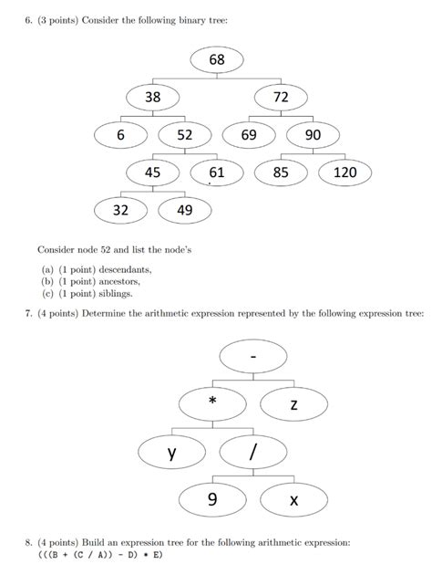 Solved 2 Binary Trees 1 2 Points Given A Binary Tree Of