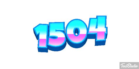 1504 Number Animated GIF Logo Designs