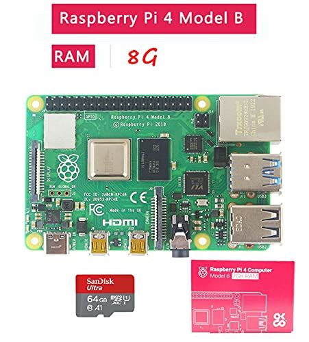 Digishuo Raspberry Pi 4b Model B 248gb Ram Diy Kit Case Fan Sd Card