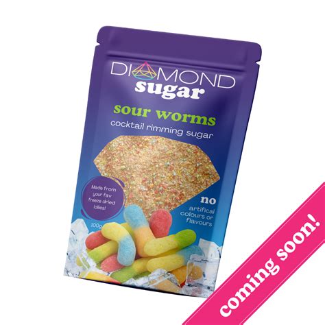 Sour Worms Cocktail Rimming Sugar Coming Soon Diamond Ice Co