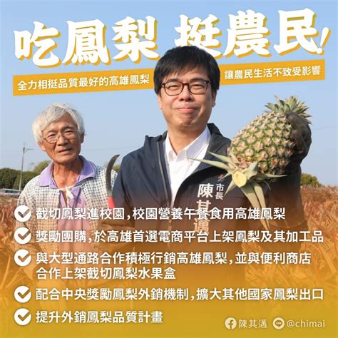 高雄市林園區公所 吃鳳梨 挺農民🍍