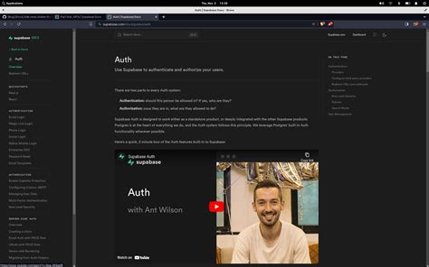 Bug Docs Side Menu Broken For Auth Deep Dives · Issue 18657