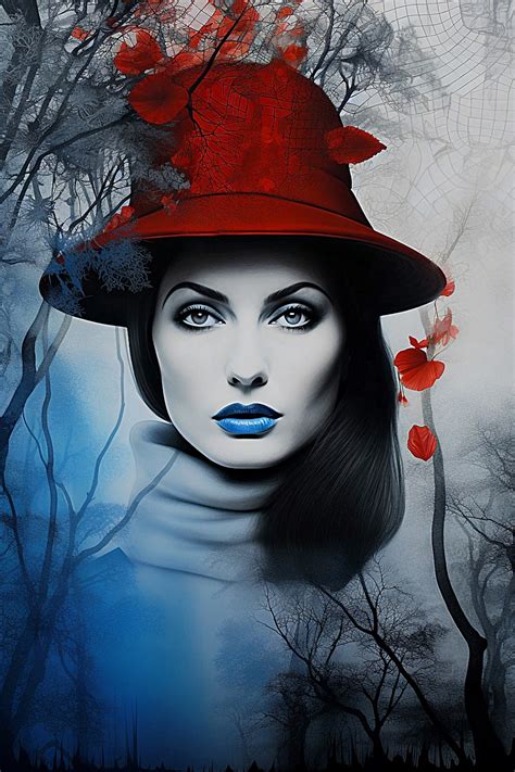 Download Striking Portrait Woman Pale Skin Royalty Free Stock