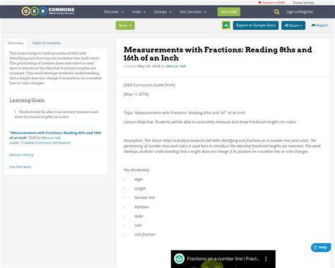 measurements with fractions reading 8ths and 16th of an inch oer commons