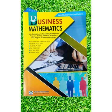 Business Mathematics Dual Version Honours 2nd Year Bd