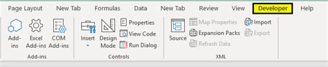 Developer Tab In Excel What Is It Vba Macro Example Template