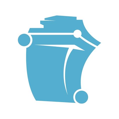 Premium Vector Trash Bin Icon Logo Design Illustration Template