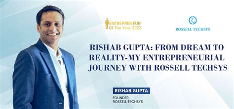 Rishab Gupta Navigating The Skies Of Entrepreneurship With Rossell