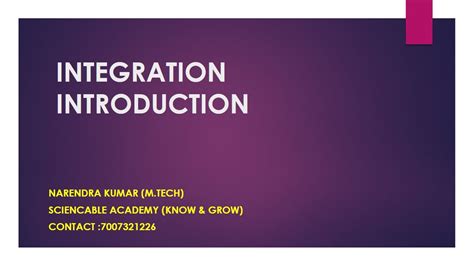 Integration Introduction YouTube