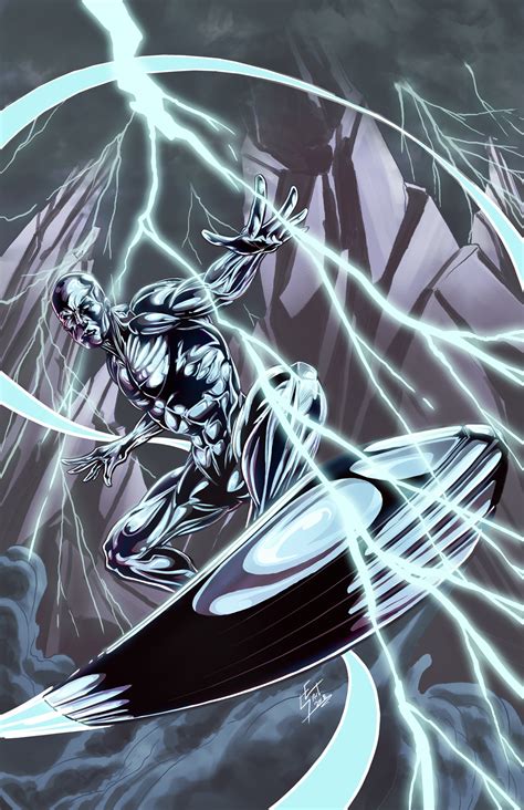 Silver Surfer The Defenders Pinup By Evanscale On Newgrounds