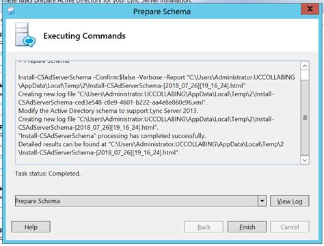 Installing Lync 2013 In Lab Prepare Active Directory Wizard