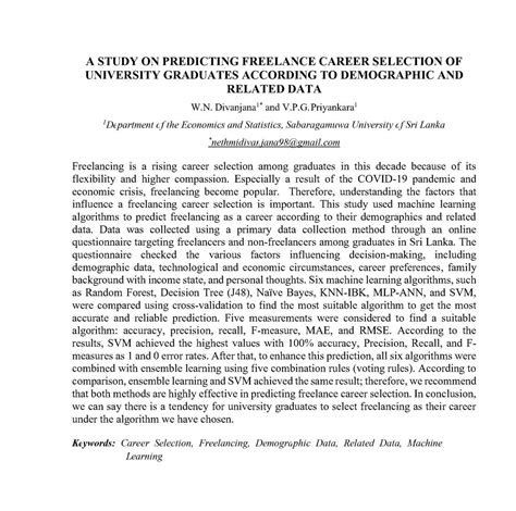 Nethmi Divanjana On Linkedin Excited To Share My First Abstract