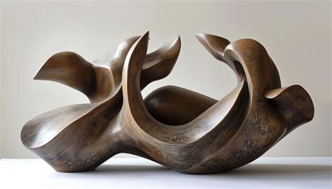 An Abstract Sculpturestyle Representation Of Female Forms Premium AI Generated Image